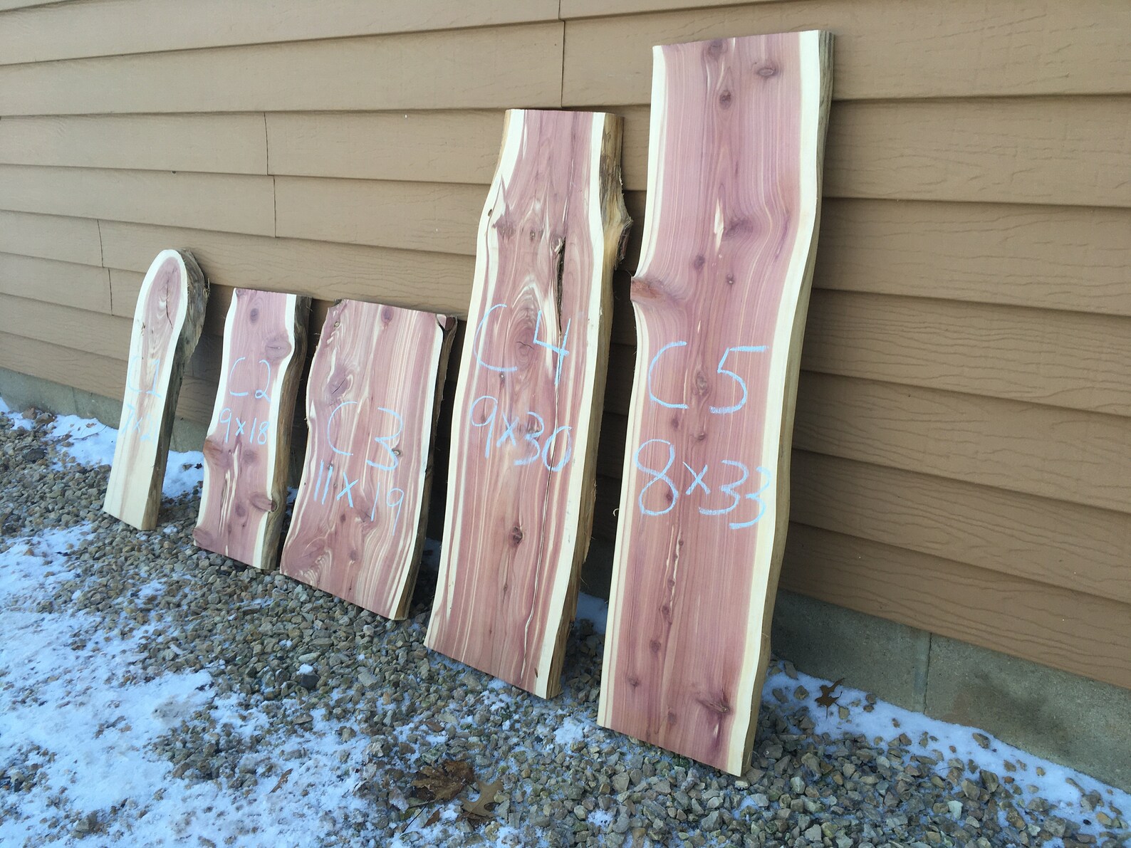 Live Edge Red Cedar Slabs - Etsy