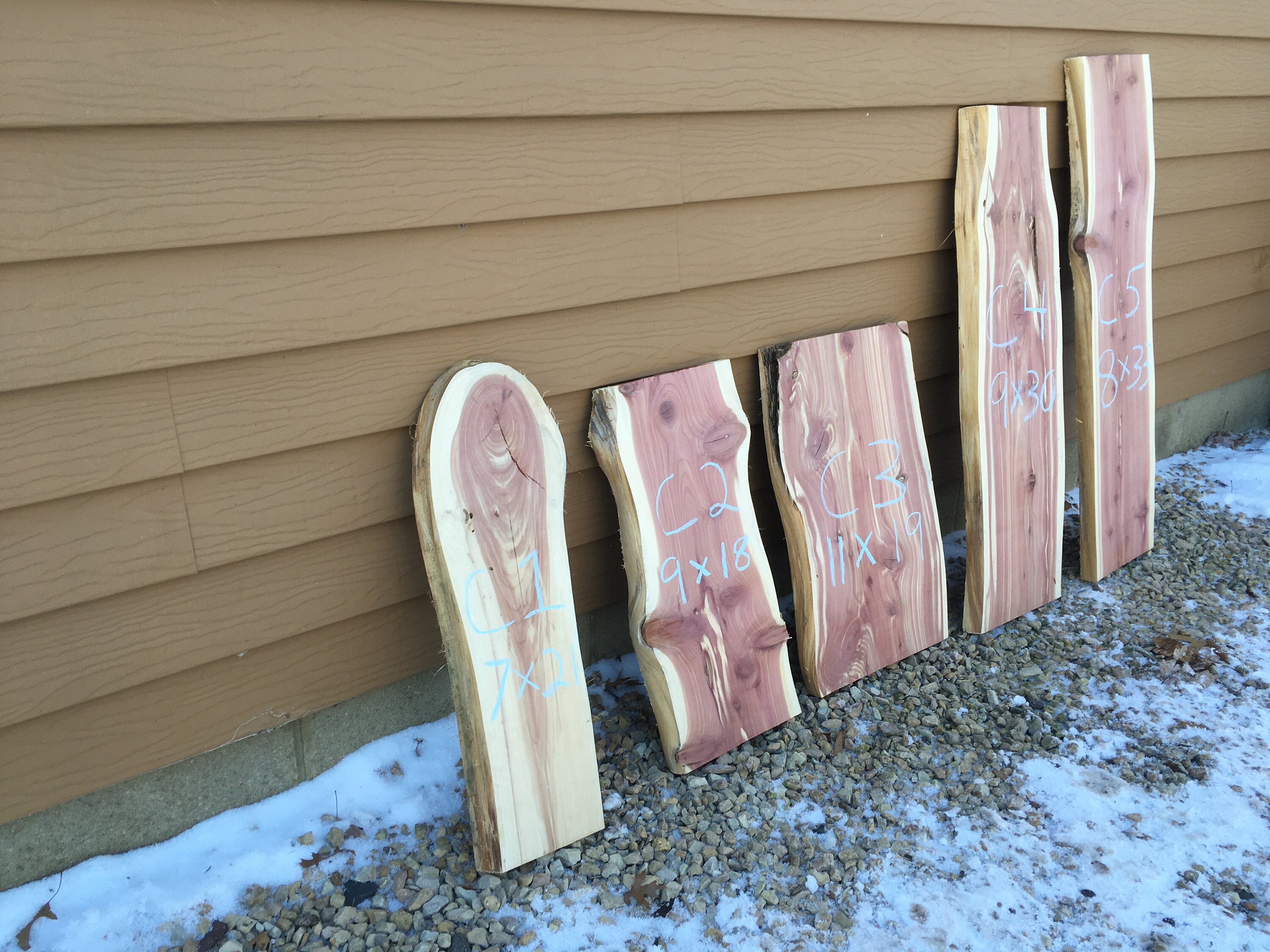 Live Edge Red Cedar Slabs - Etsy