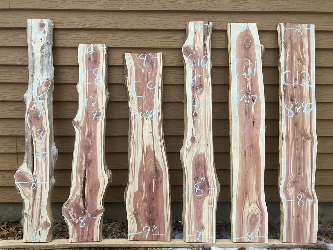 Live Edge Red Cedar Slabs - Etsy
