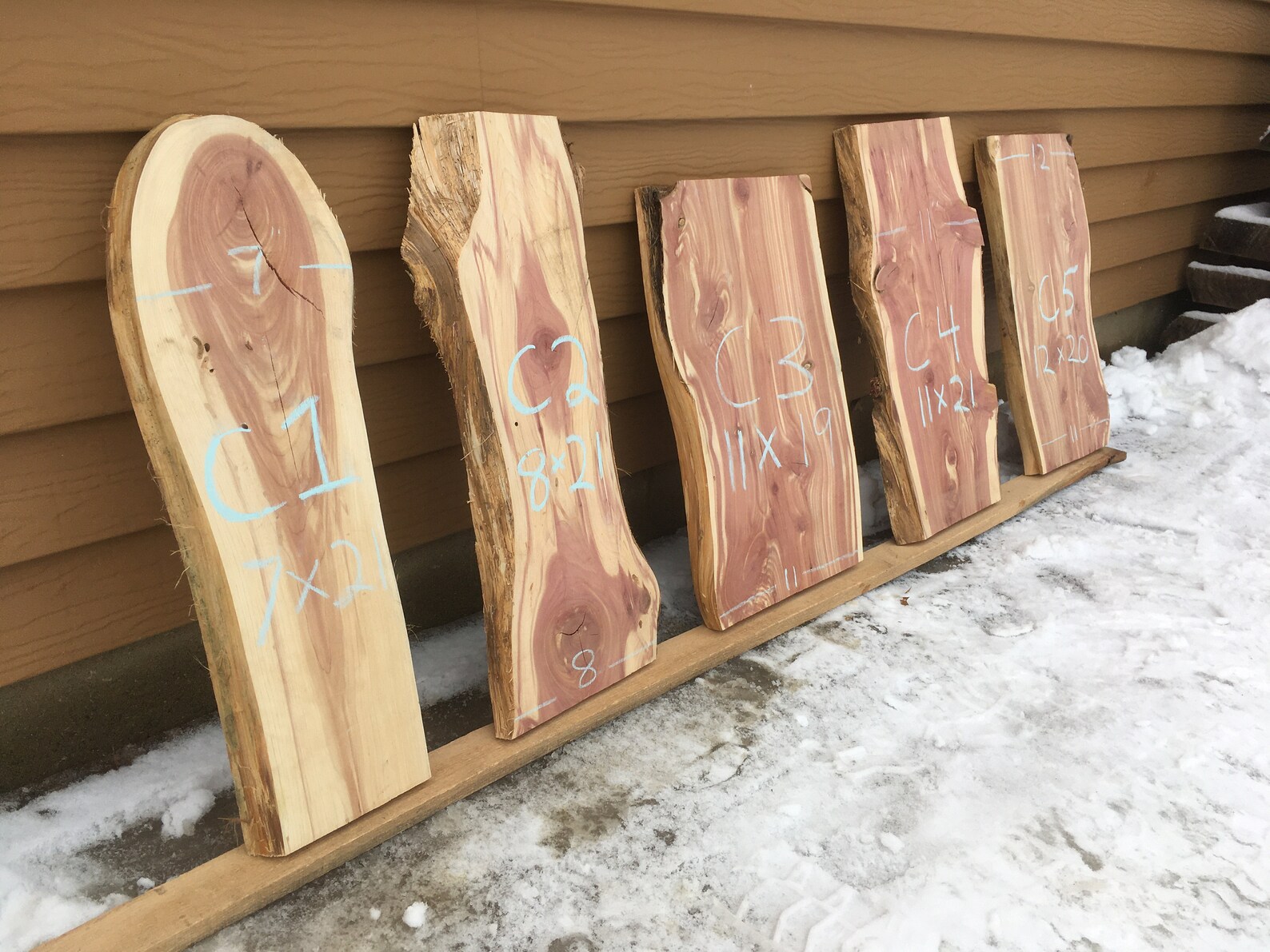 Live Edge Red Cedar Slabs - Etsy