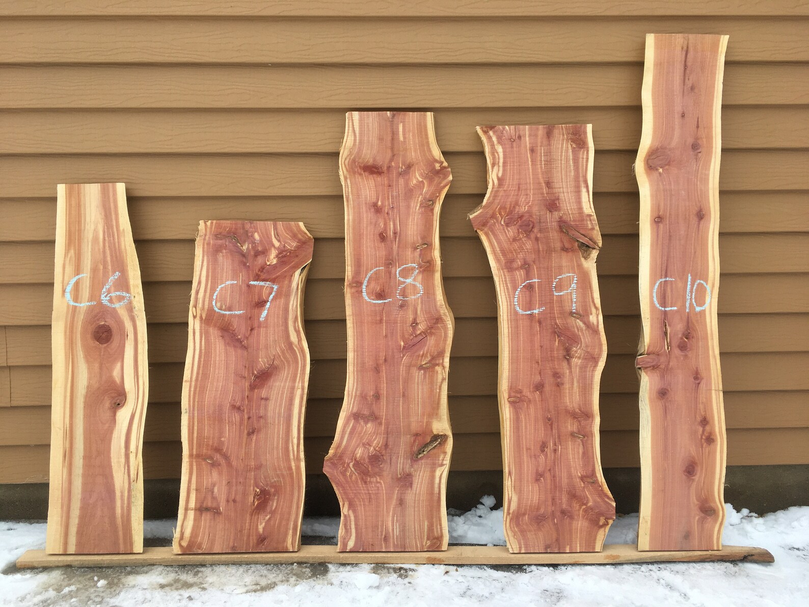 Live Edge Red Cedar Slabs - Etsy