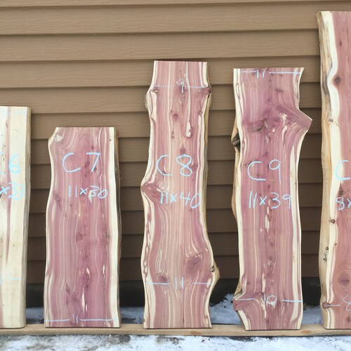 Live Edge Red Cedar Slabs - Etsy