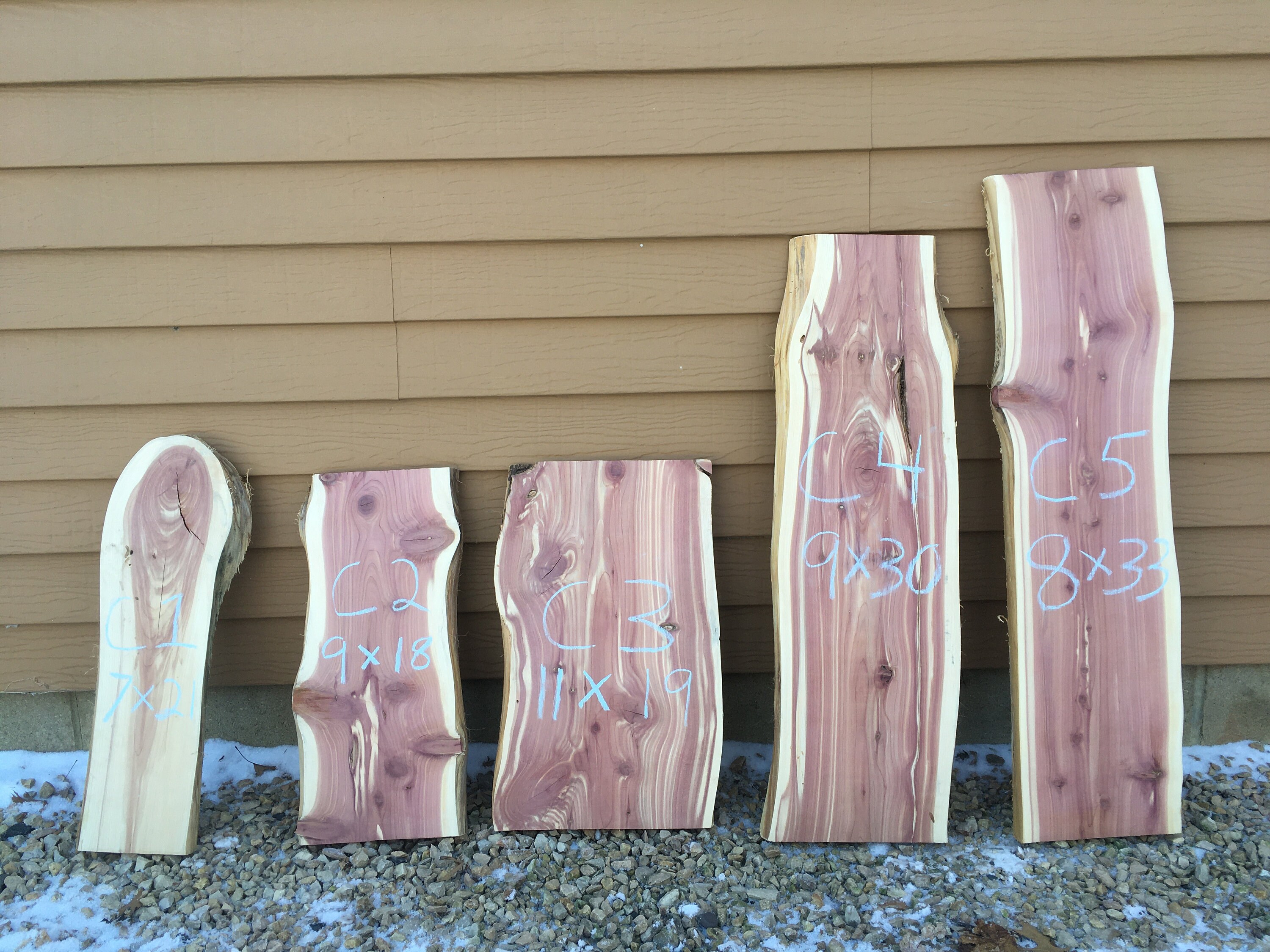 Live Edge Red Cedar Slabs - Etsy