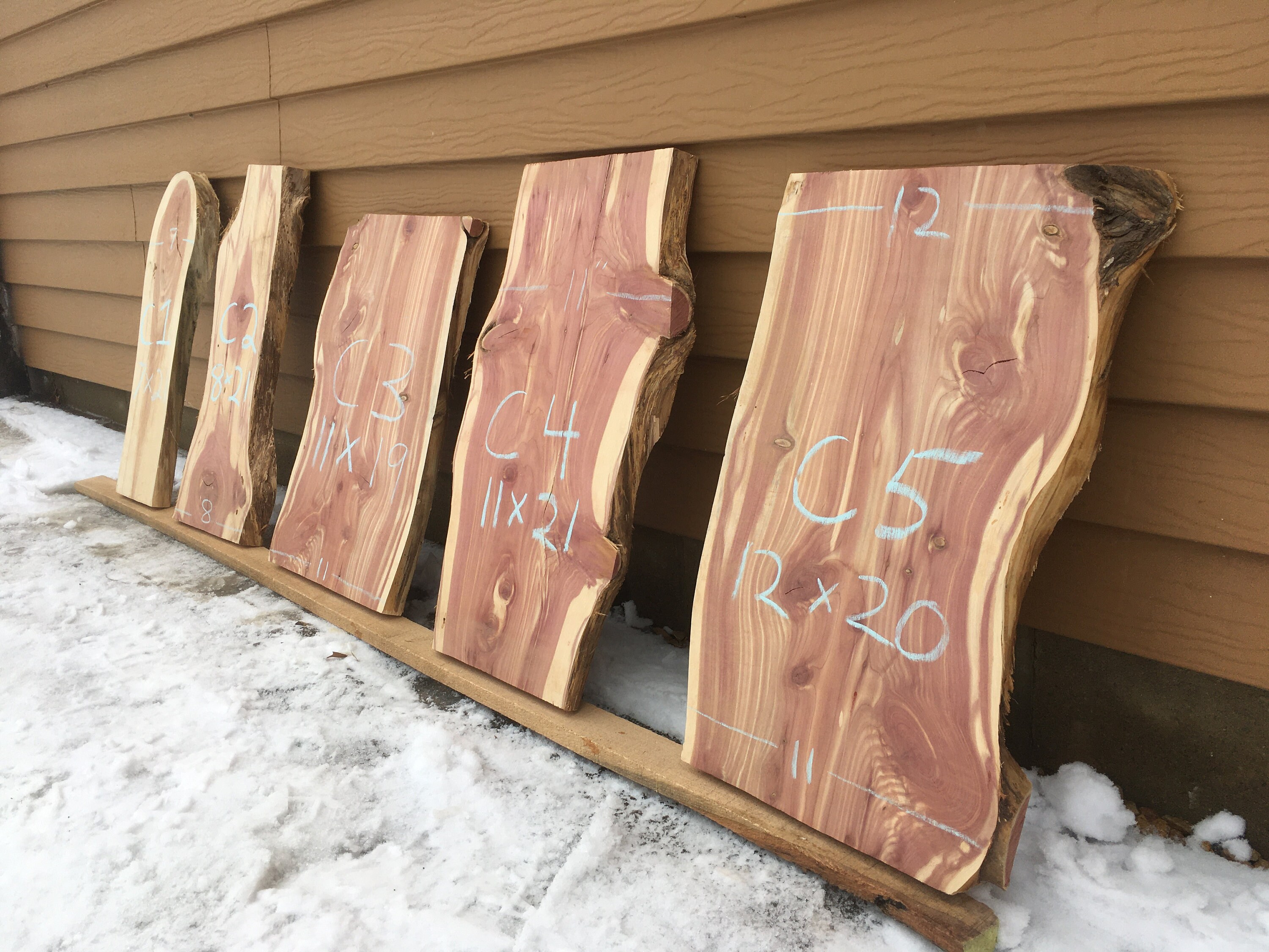Live Edge Red Cedar Slabs - Etsy