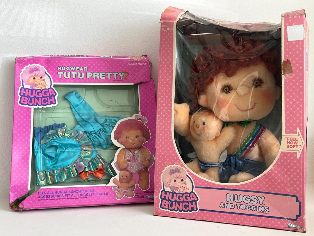 Vintage Hugga Bunch Doll & Outfit Set – Patooty and Cushy – Original ...