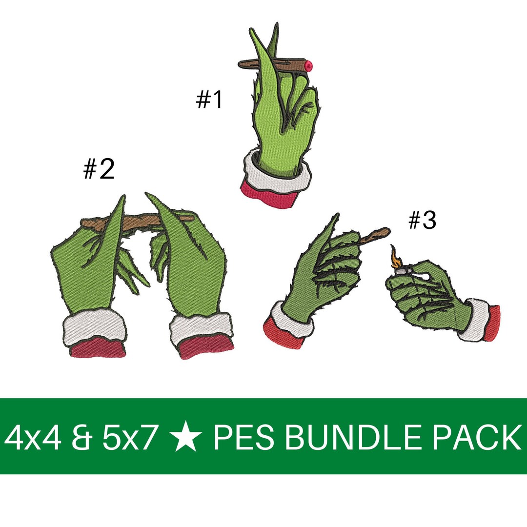 Grinch Inspired BUNDLE 3 Designs , Rolling Weed, Smoking Weed ...