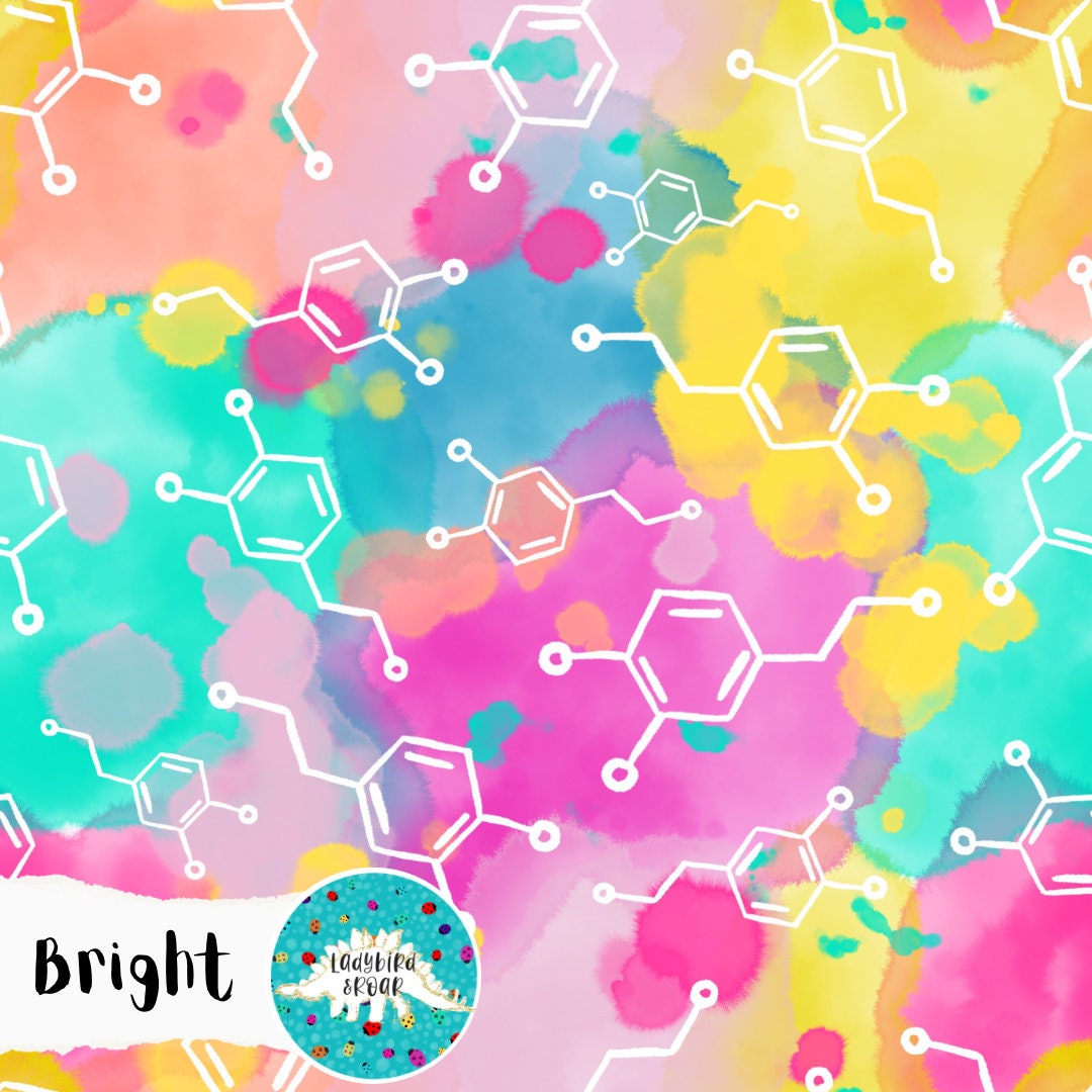 Dopamine Chemical Structure Seamless Repeat Surface Pattern Design for ...