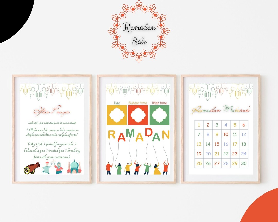 Ramadan Calendar for Kids Ramadan Countdown Ramadan Day - Etsy