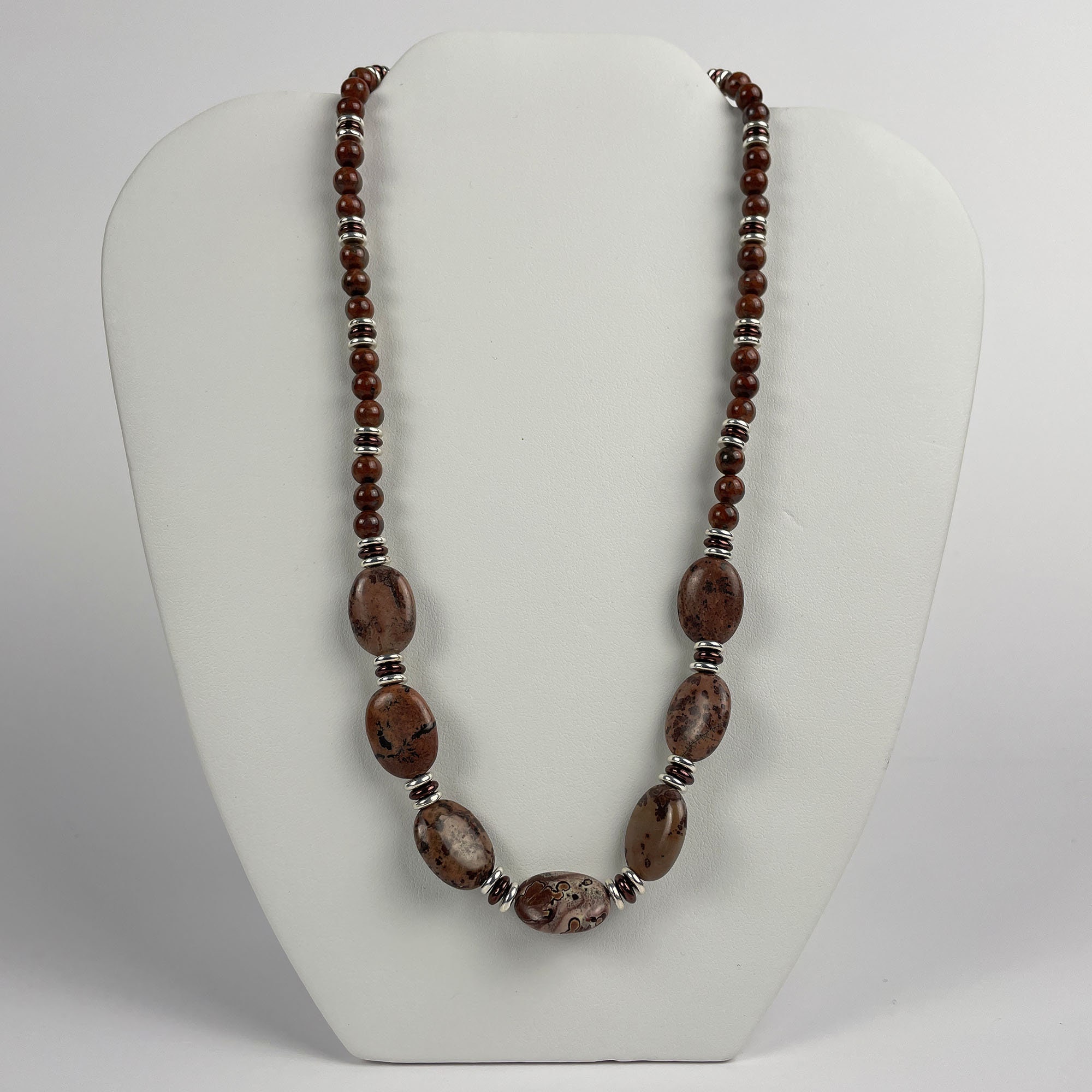 Gemstone Necklace Set A Tale of Two Jaspers Natural Apache - Etsy