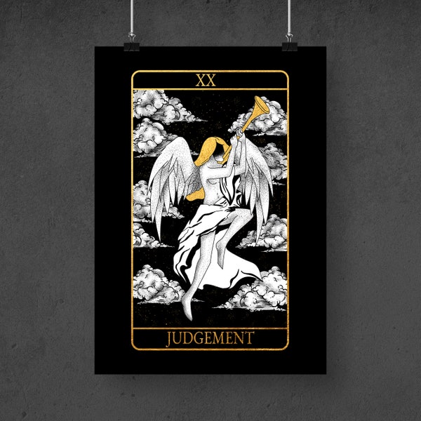 Judgment Card Poster - Etsy
