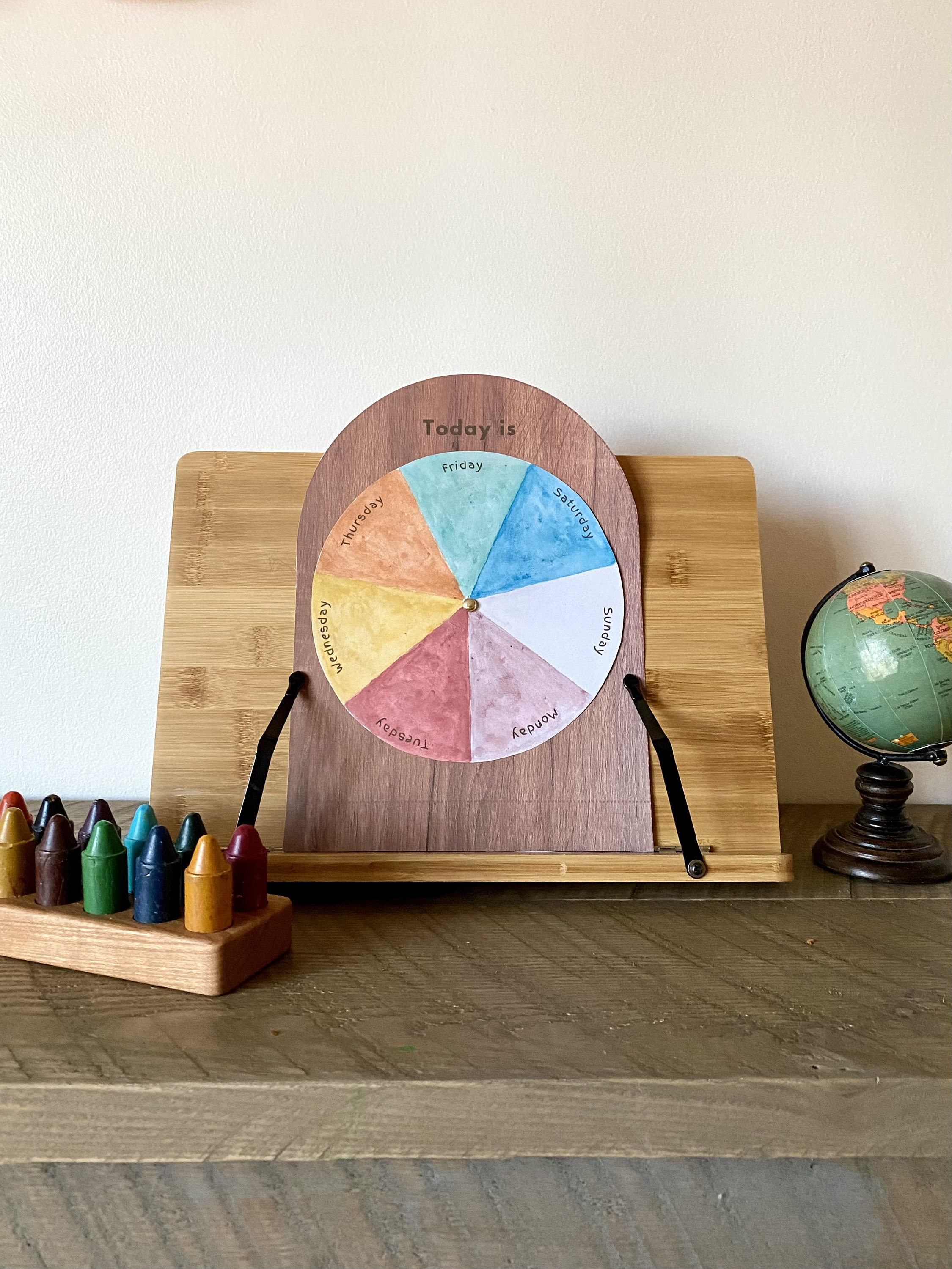Waldorf Days of the Week Wheel - Watercolor Learning Chart (digital ...