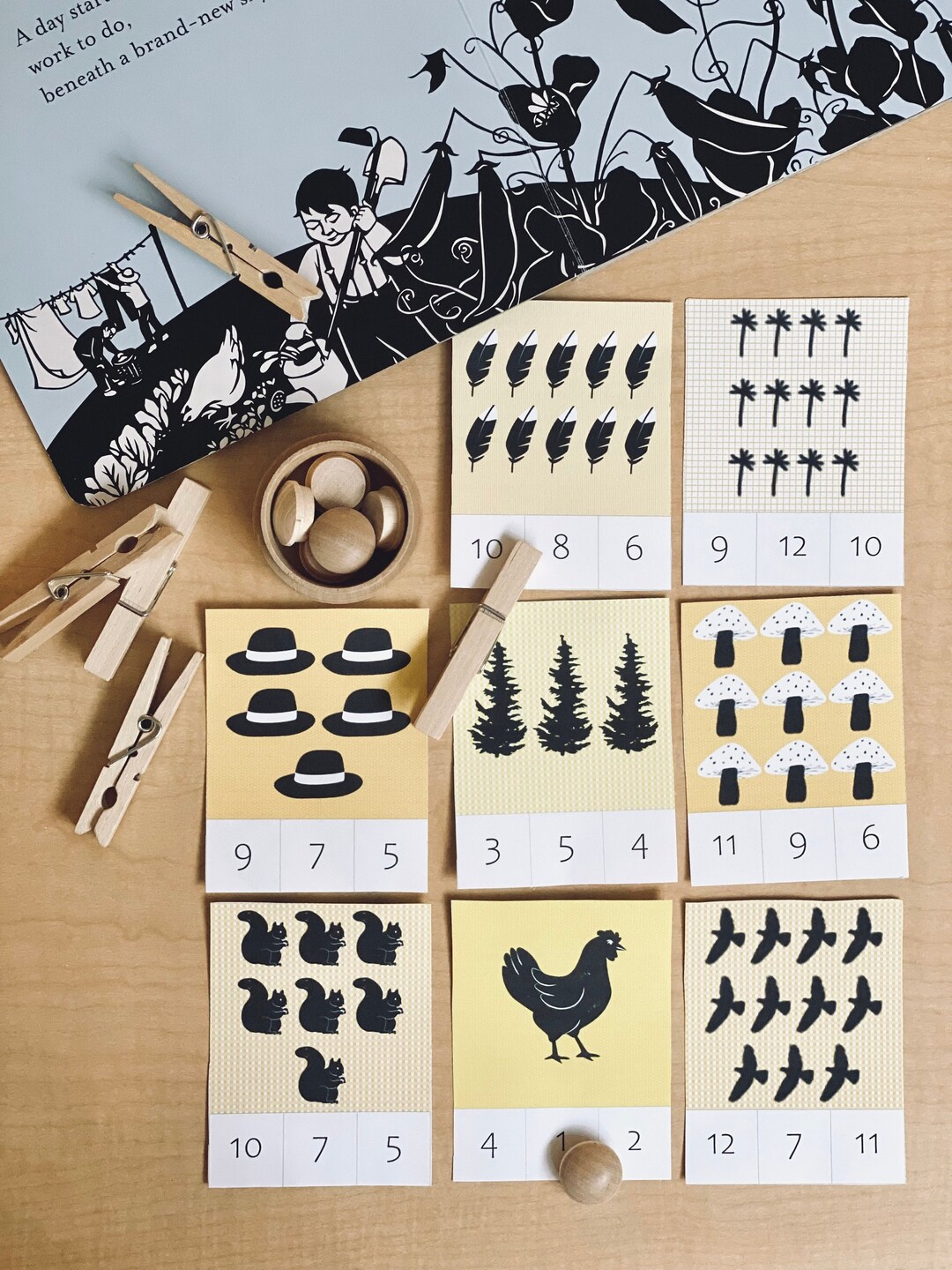 Early Educational Counting, Learning Time, Crafting, Poems, and Games ...