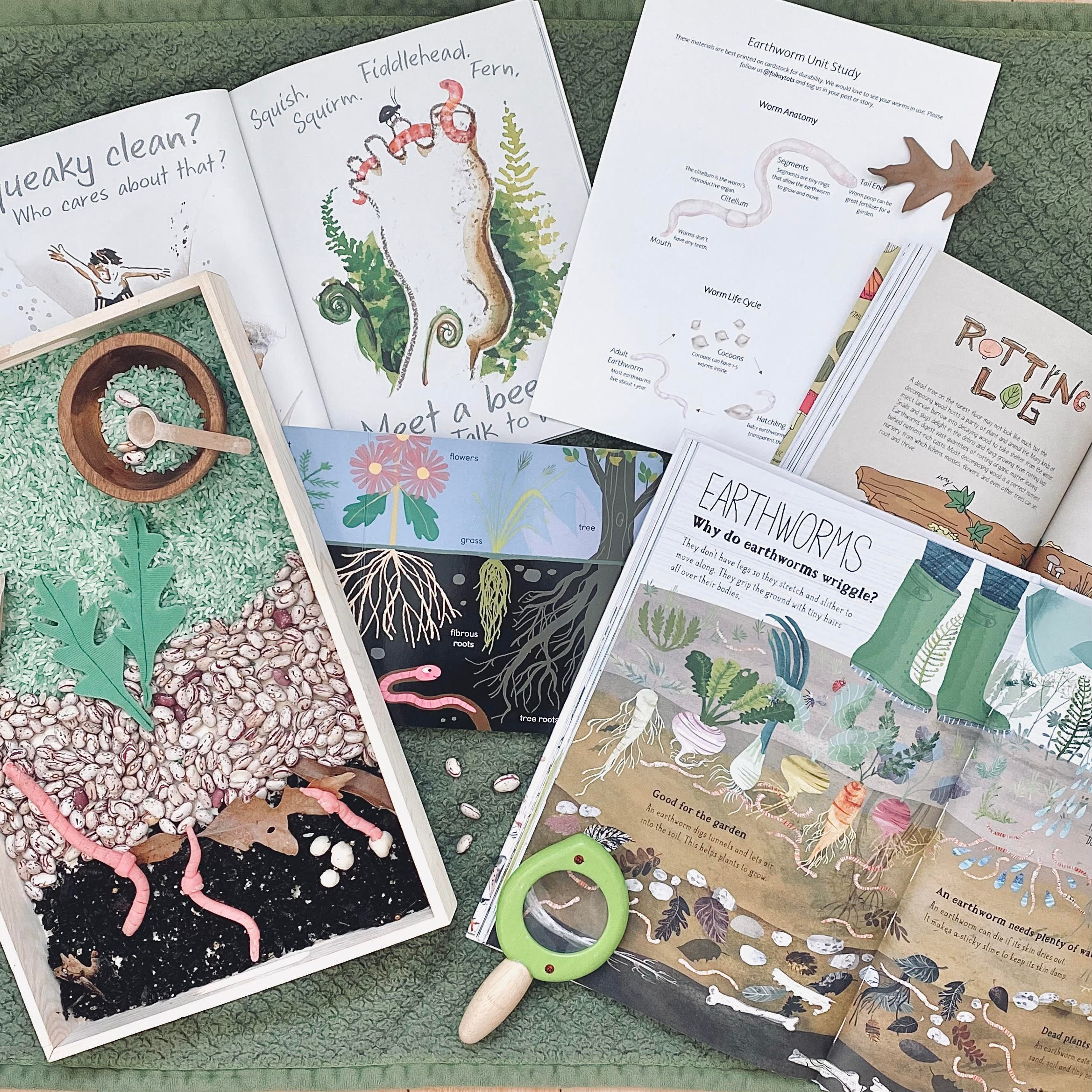 Earthworm Nature Unit Study for Kids Curriculum Ages 3-8 Fun Learning ...