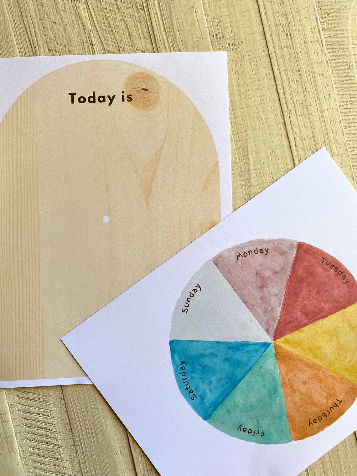 Waldorf Education Inspired Days of the Week Circular Rhythm Chart ...