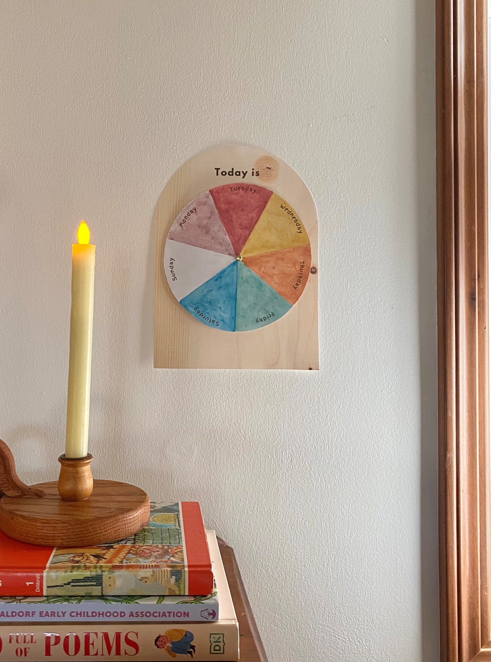 Waldorf Days of the Week Wheel - Watercolor Learning Chart (digital ...