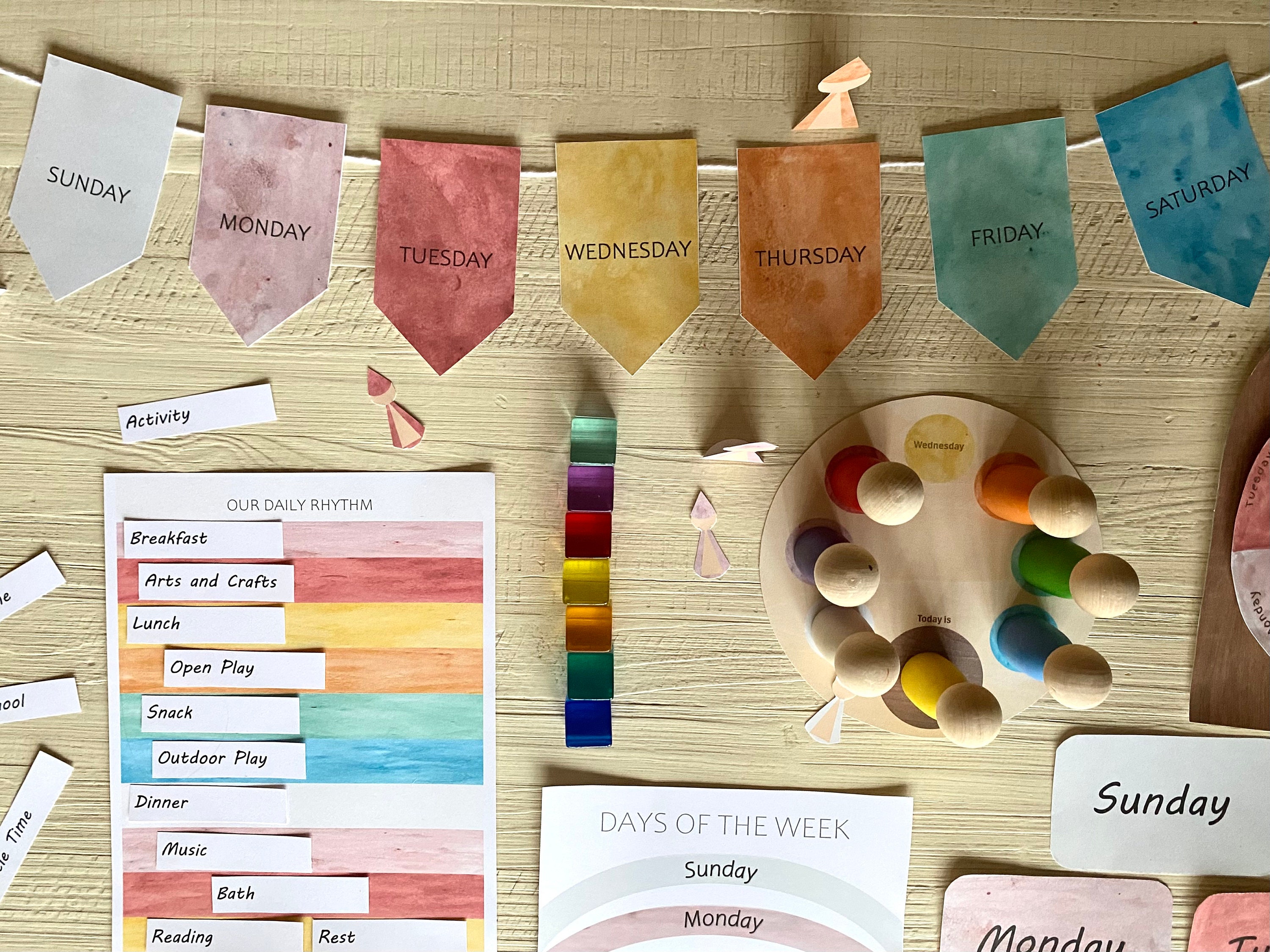 Waldorf Education Inspired: Days of the Week Early Learning Pack ...
