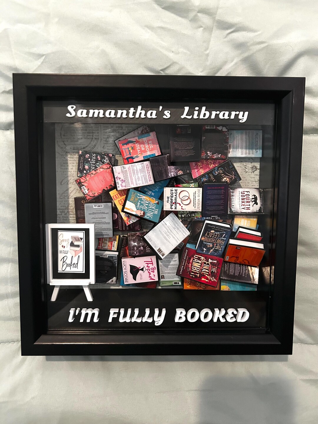 Miniature Books Keepsake Display Case (customizable) - Etsy