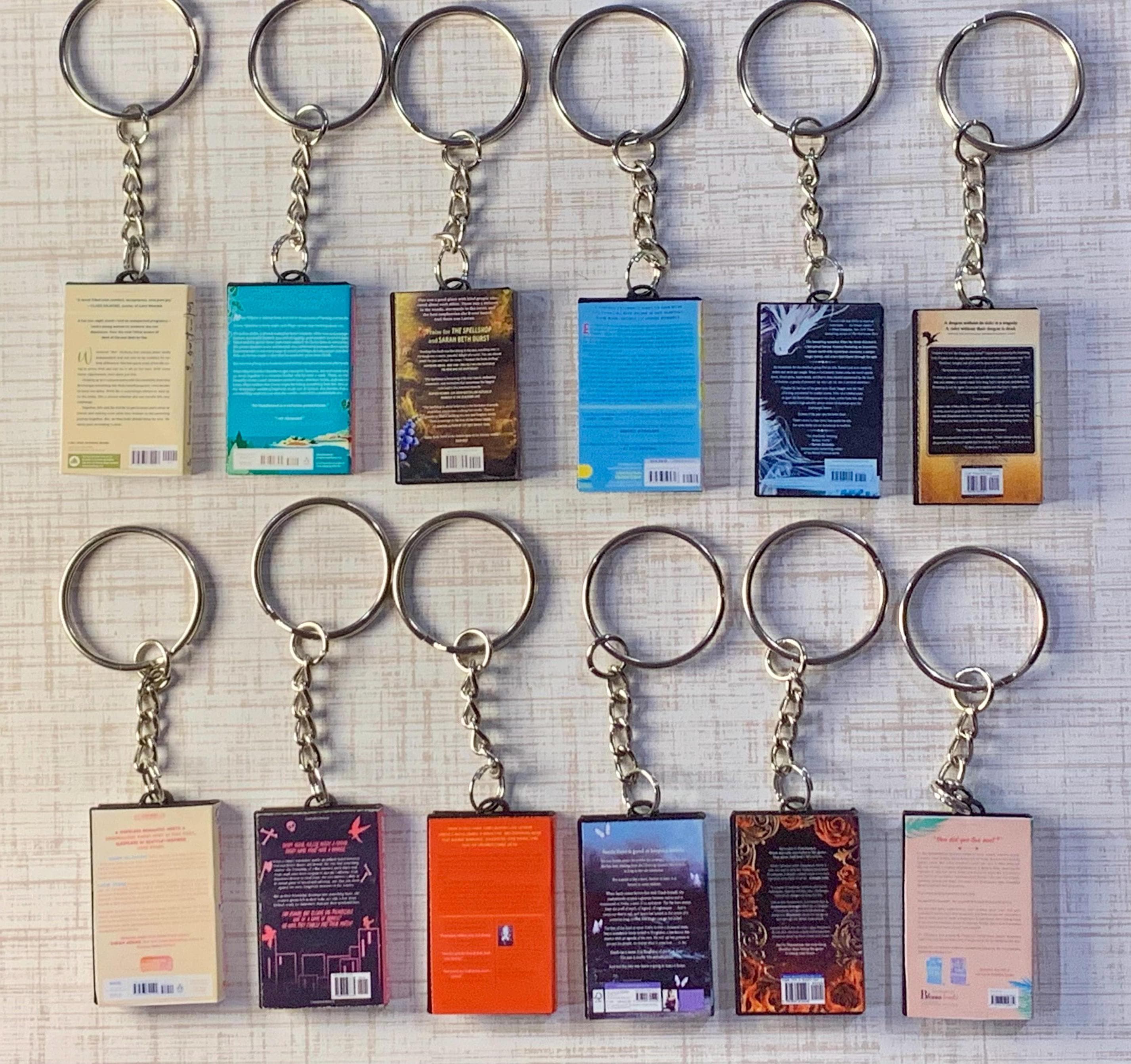 3d Printed Miniature Book Keychain: Book Lovers, Bookish Gift, Reading ...