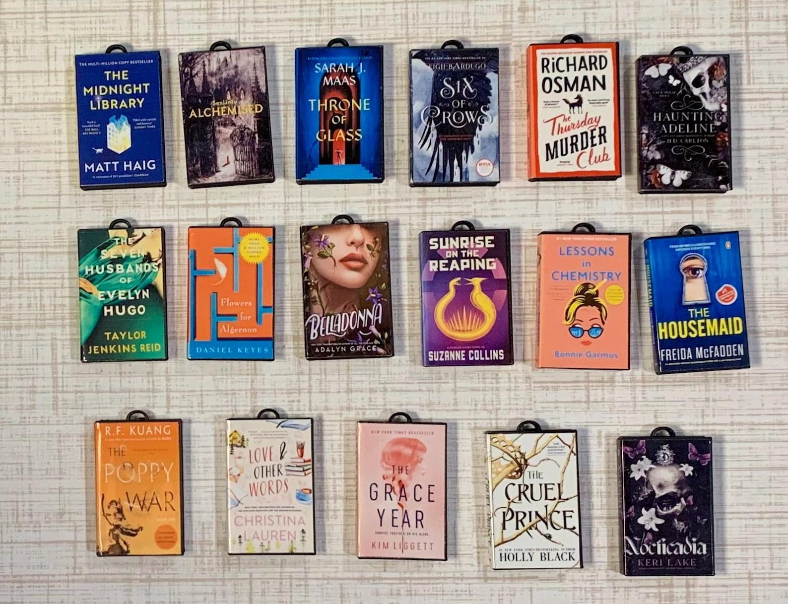 3d Printed Miniature Book Keychain: Book Lovers, Bookish Gift, Reading ...