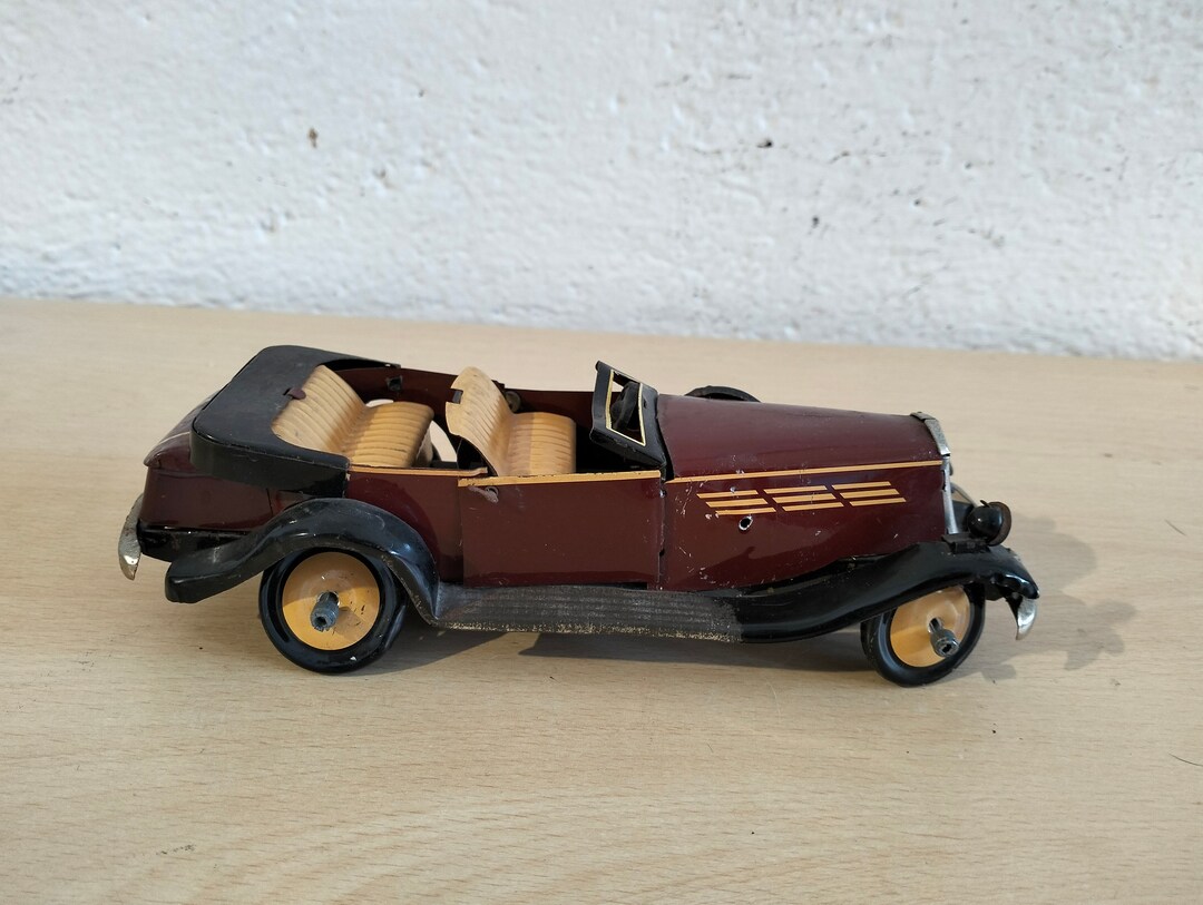 Vintage Tin Car Model Without Winding Key Collector's Item - Etsy