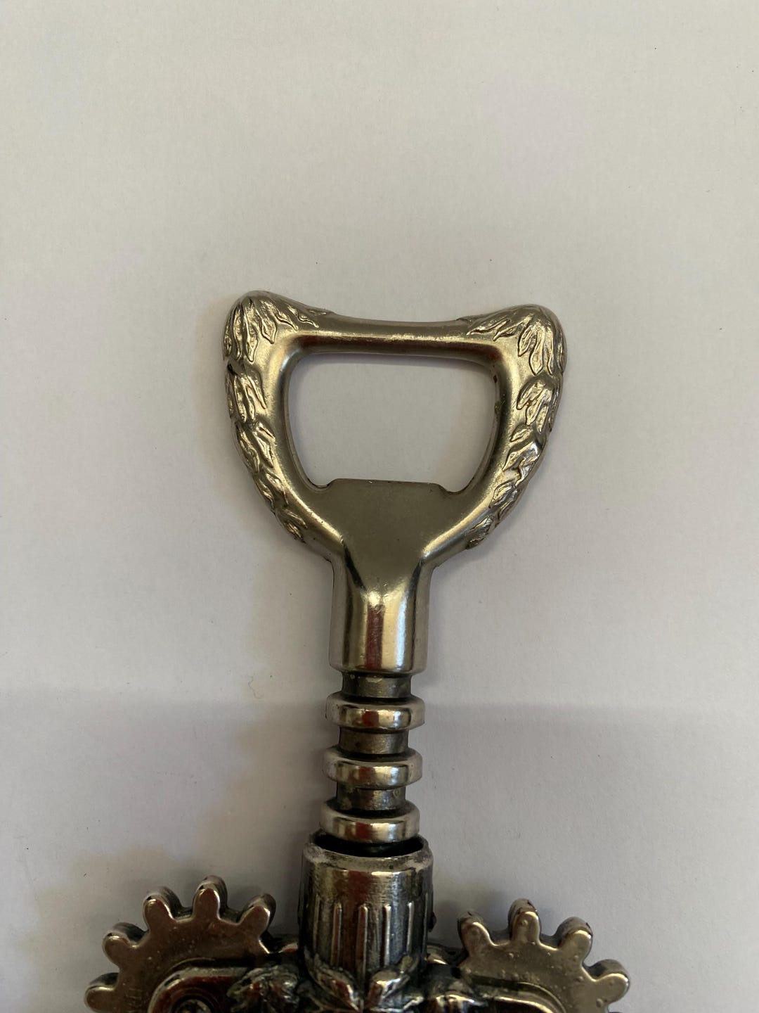Bottle Opener Corkscrew for Barman Vintage Antique Silver Plated A ...