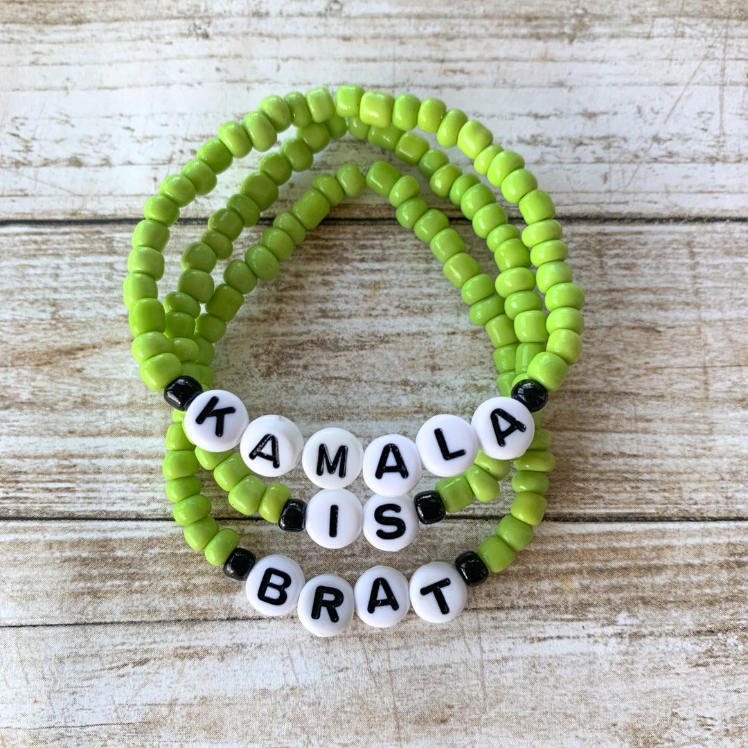 Kamala is Brat Bracelet, Kamala Harris Bracelets, Kamala for President ...