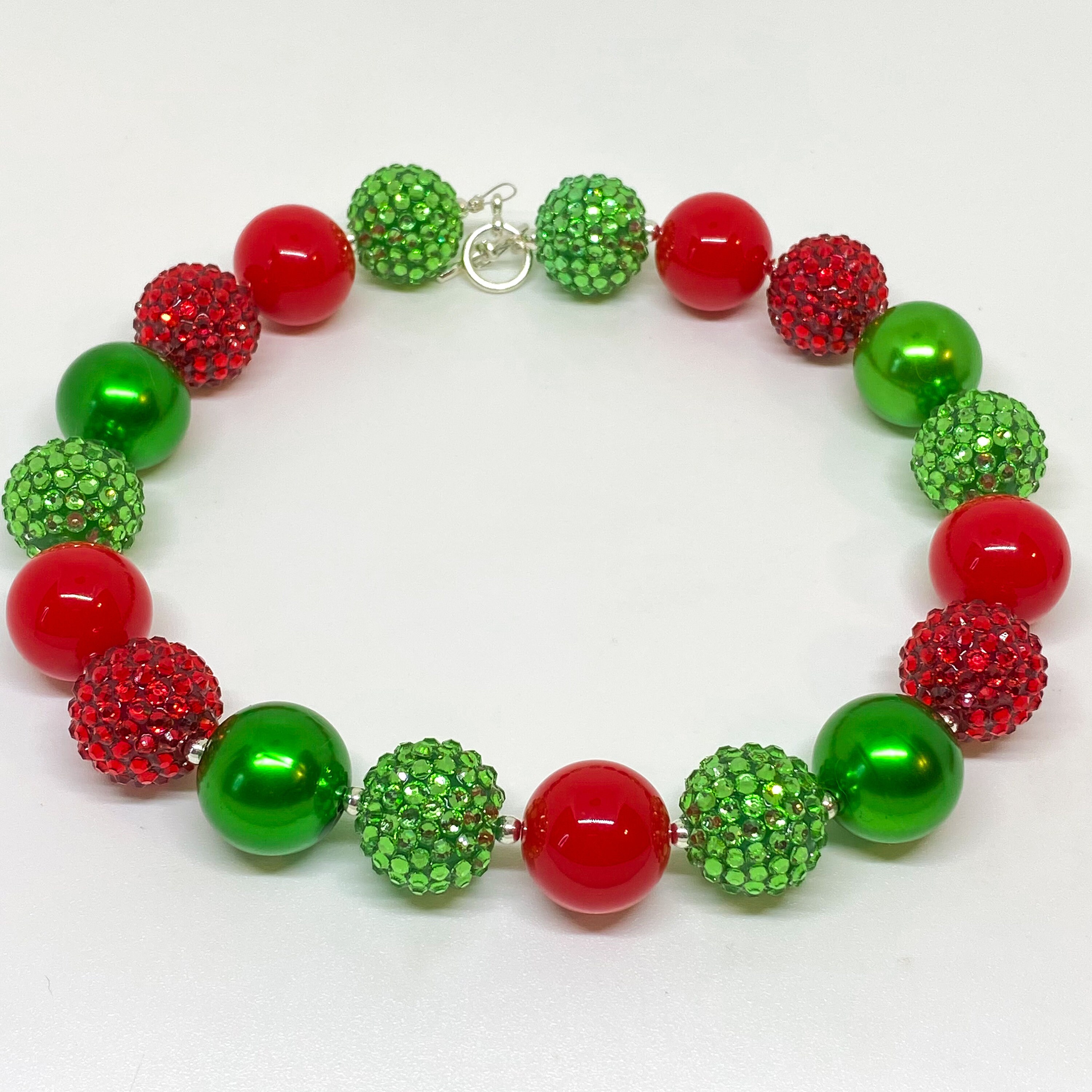 Holiday Bubblegum Necklace, Christmas Necklace for Toddler, Girls ...