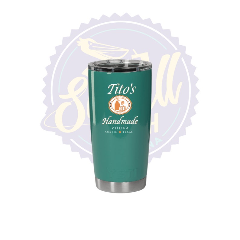 Tito's Color Print Yeti 20oz Tumbler, Rambler, Vodka, Gift, Tumbler ...