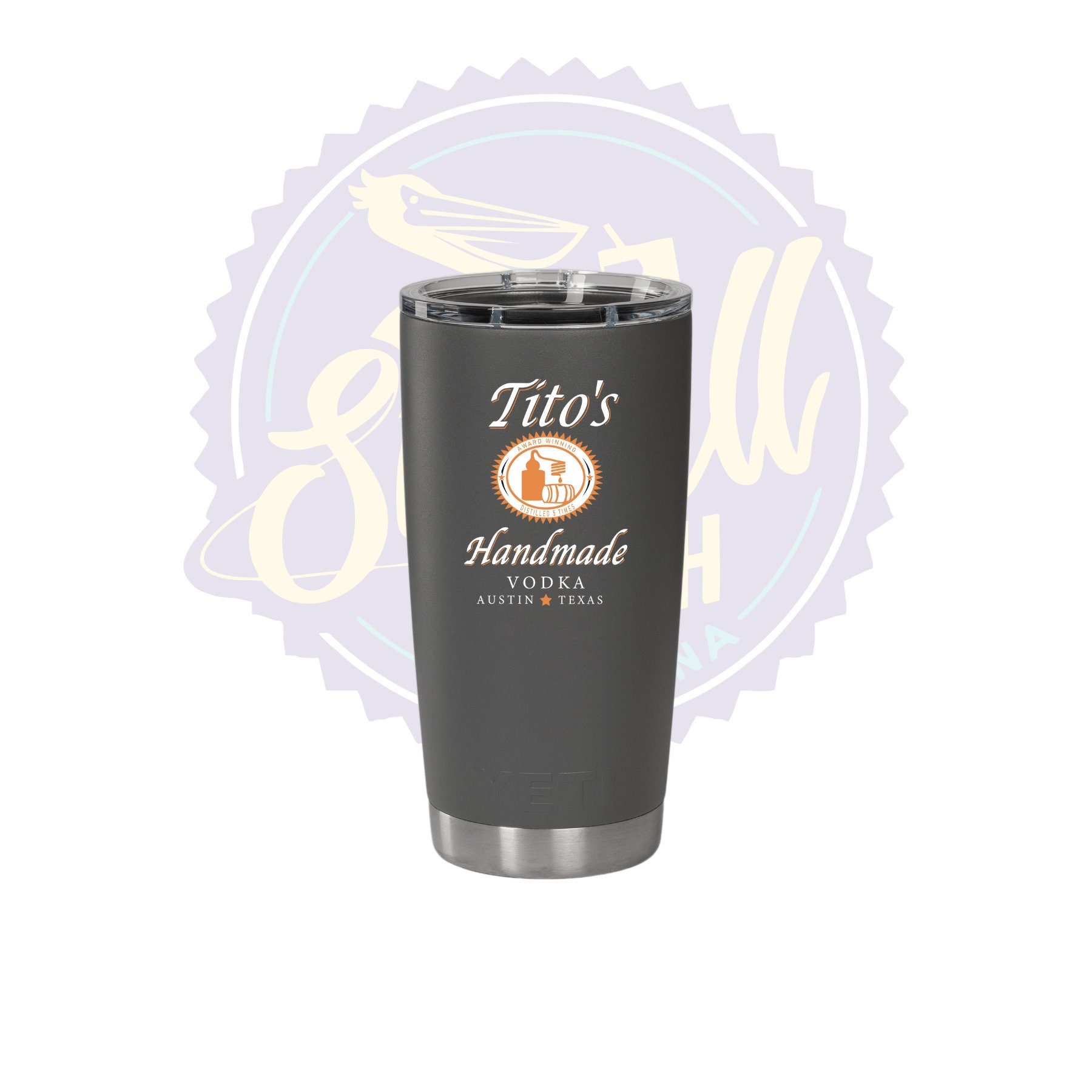 Tito's Color Print Yeti 20oz Tumbler, Rambler, Vodka, Gift, Tumbler ...
