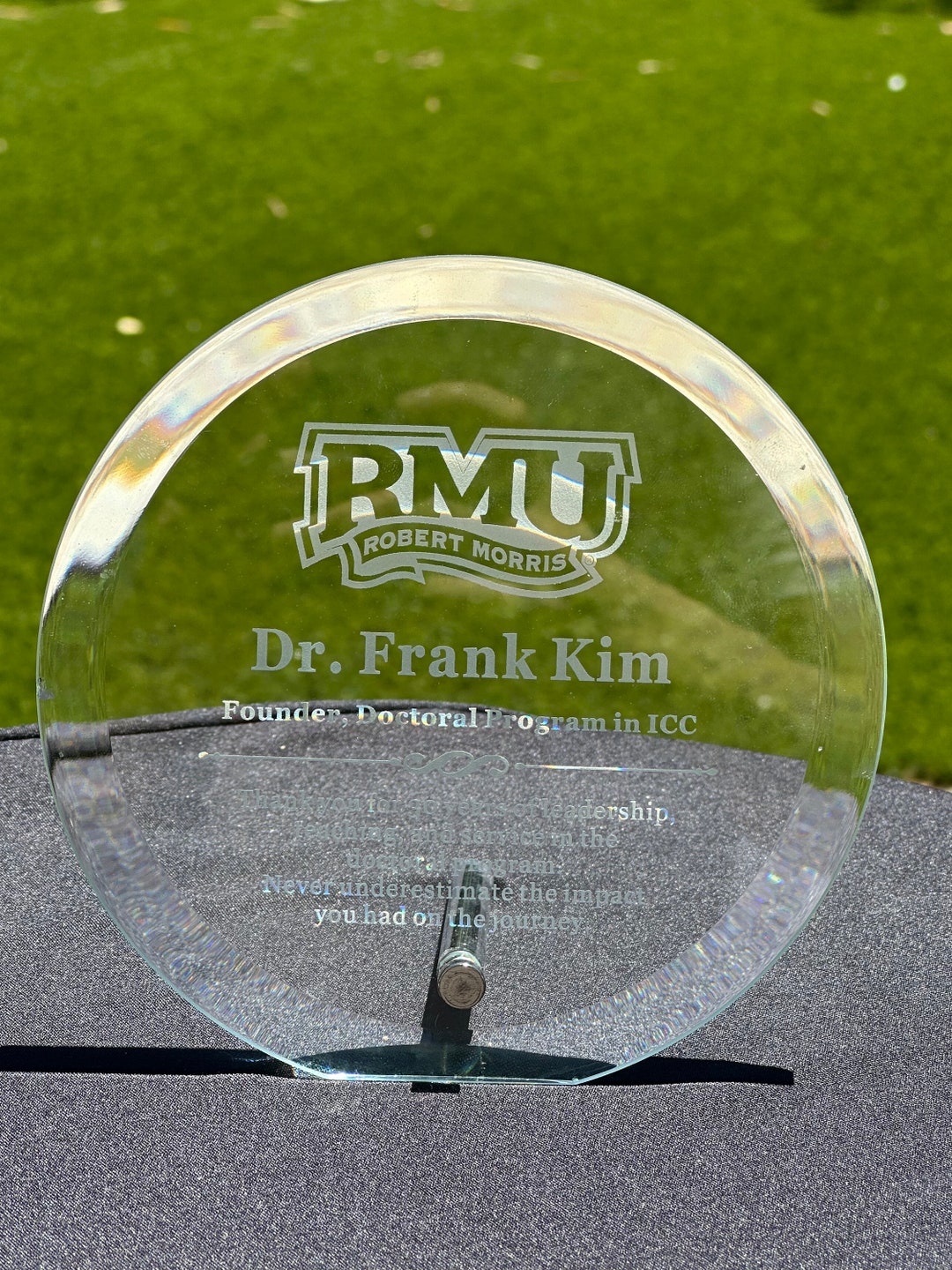 Personalized Crystal Glass Plaque Engraving, Crystal Award, Glass Award ...