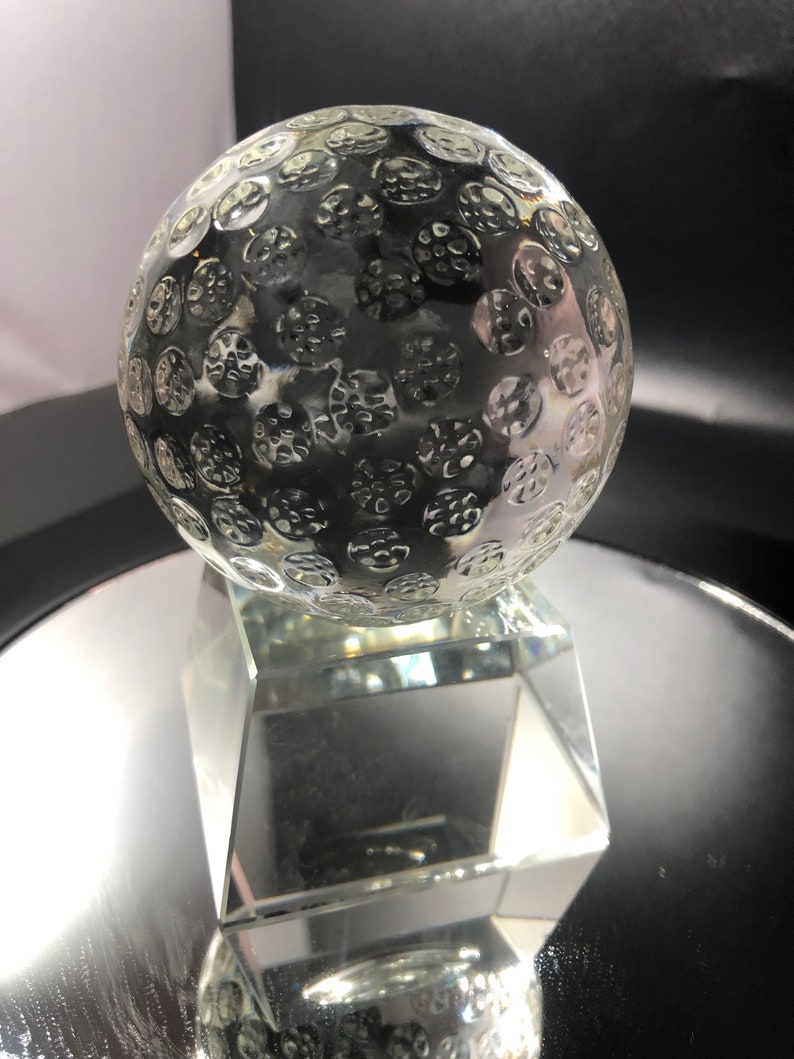 Personalized Crystal Glass Golf Award Trophy Glass Golf - Etsy