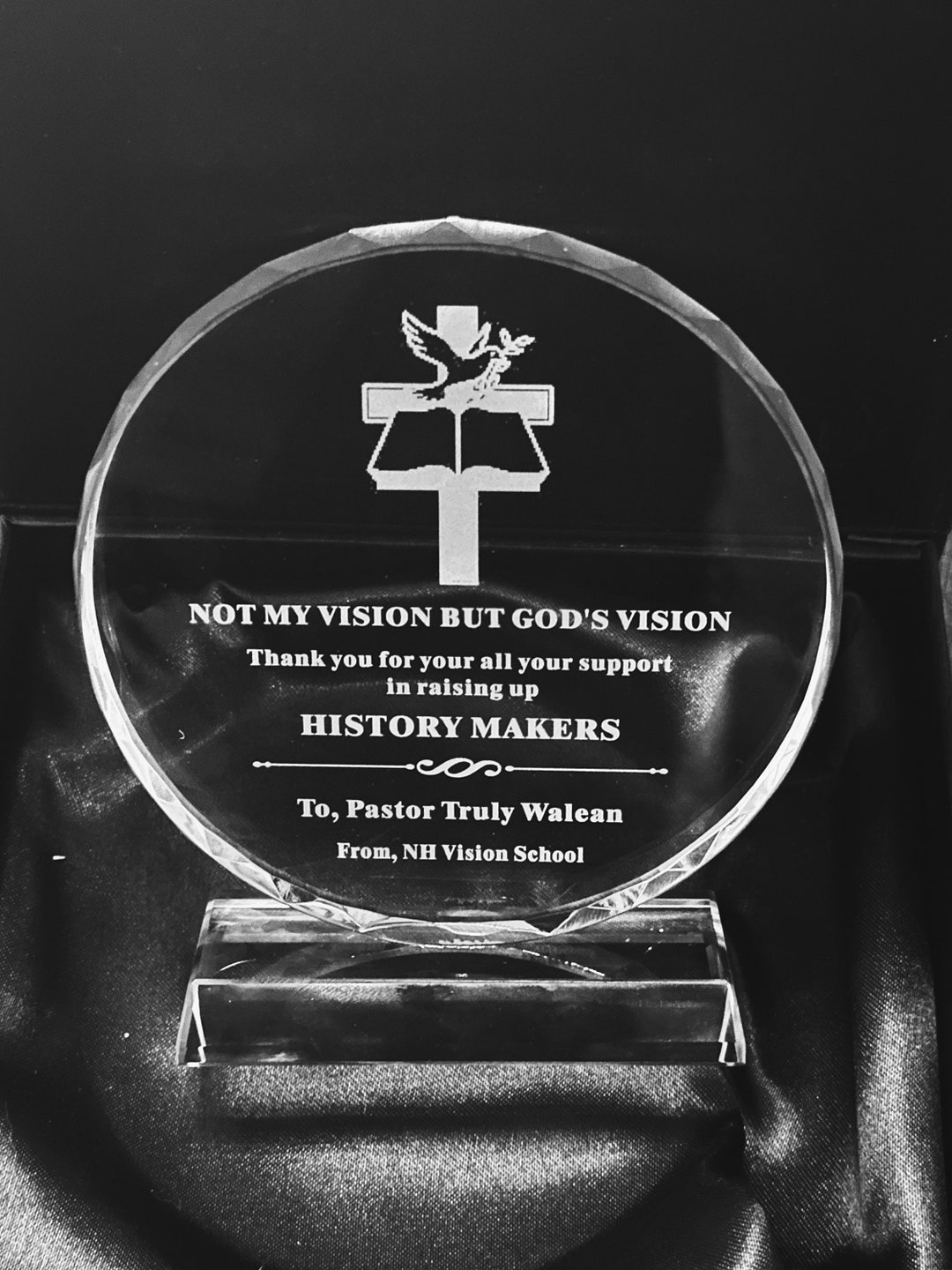 Personalized Laser Etched Crystal Award, Religion, Church, Christian ...