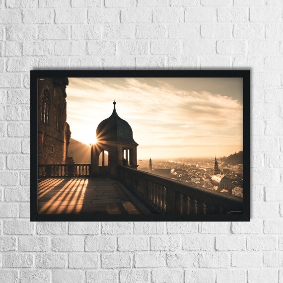 Heidelberg Poster Schloss Großer Altan | Etsy