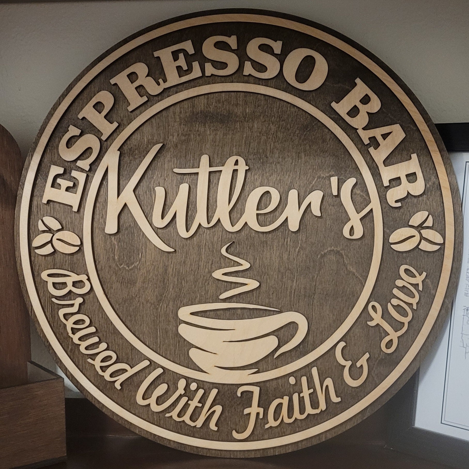 Personalized Espresso Bar Sign Custom Espresso Bar Sign Espresso Bar ...