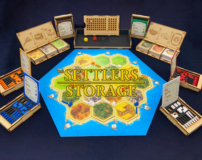 Settler Hexagon Board Game Frame - Etsy