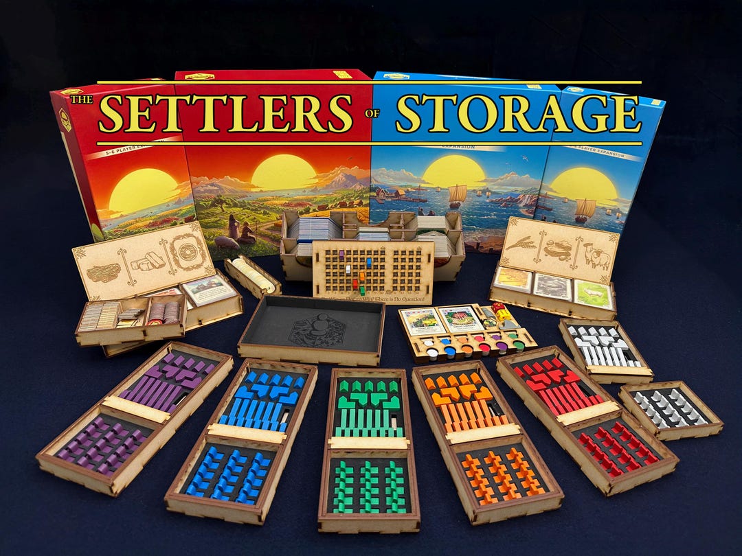 Catan 6th Edition Compatible Organizational Insert - - Etsy