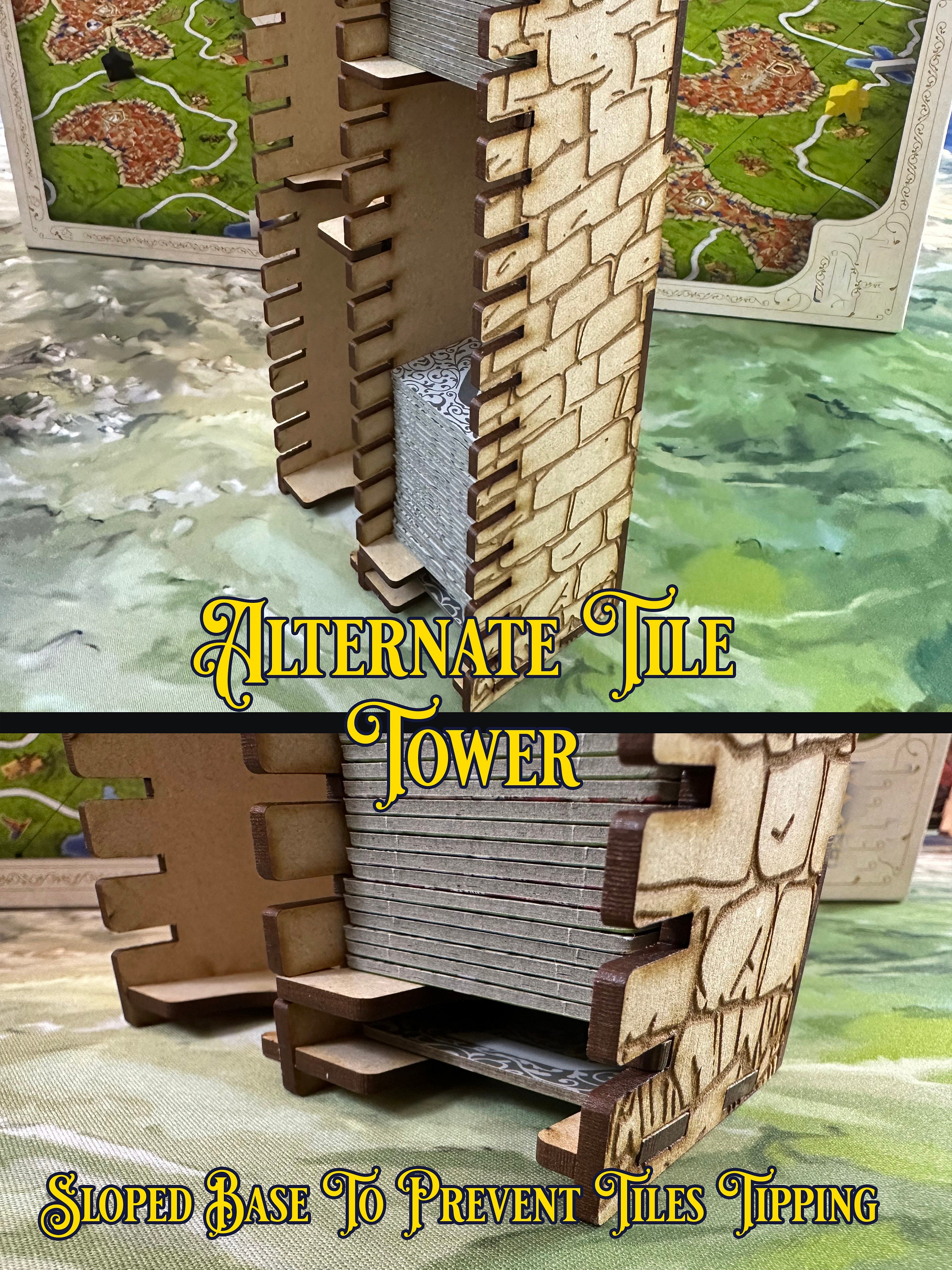 Carcassonne Compatible Insert Organizer: Tile Dispenser, Core Game or ...