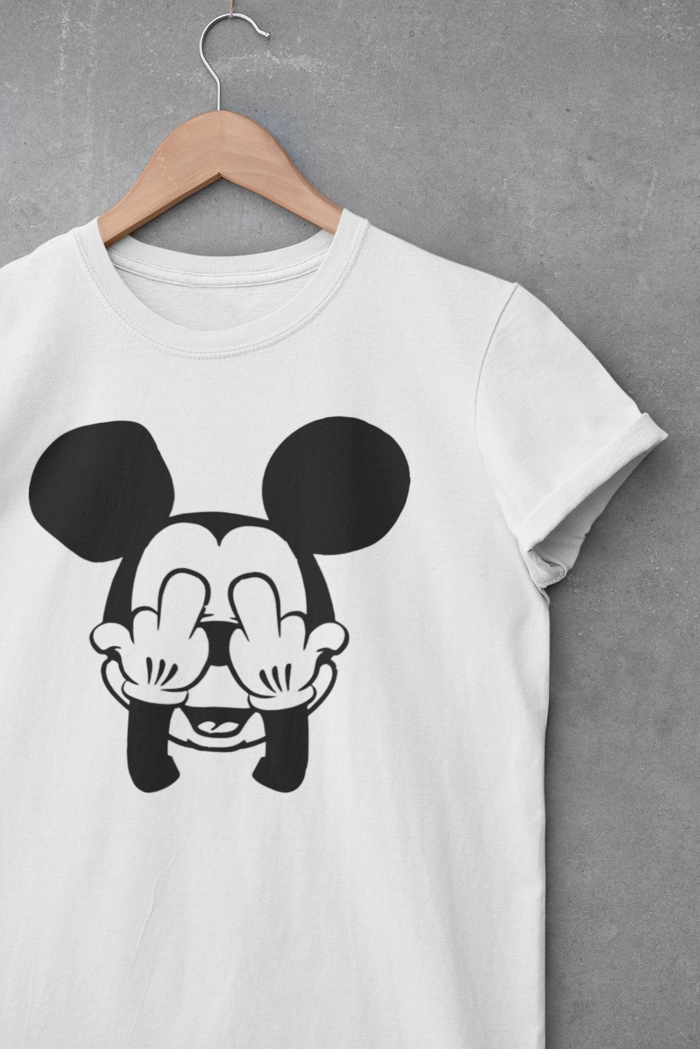 Mickey Middle Fingers Shirt, Disney T Shirt, Middle Finger Tshirt ...