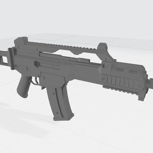 RIFLE 3 STL, OBJ Toy Guns Keychain 3D Print Wall Decor Dummy Training ...