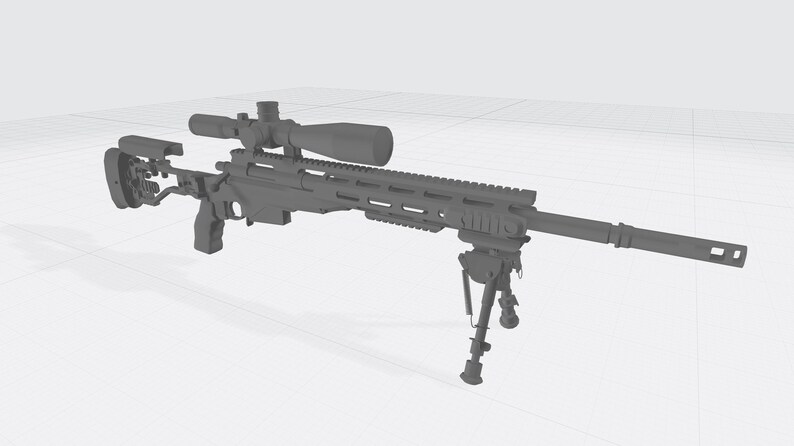 3D Printing Toy Guns - Sniper Rifle 1 | STL, OBJ | Keychain | 3D Print ...