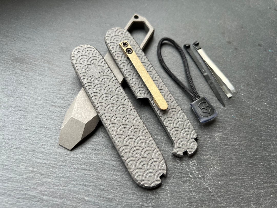 Victorinox Titanium Scales 91mm Plus Seigaiha Clip Version Br - Etsy