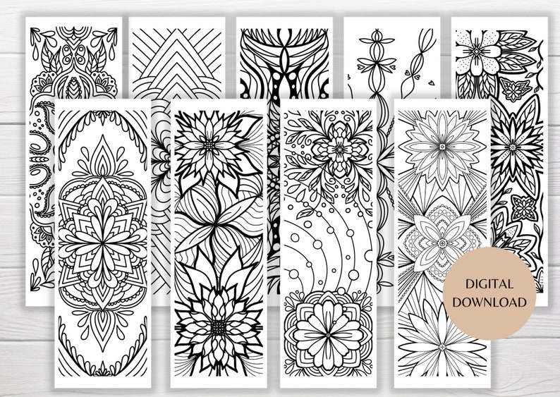 Colouring Bookmark Png Printable Bookmarks Colouring Bookmarks Mindful ...