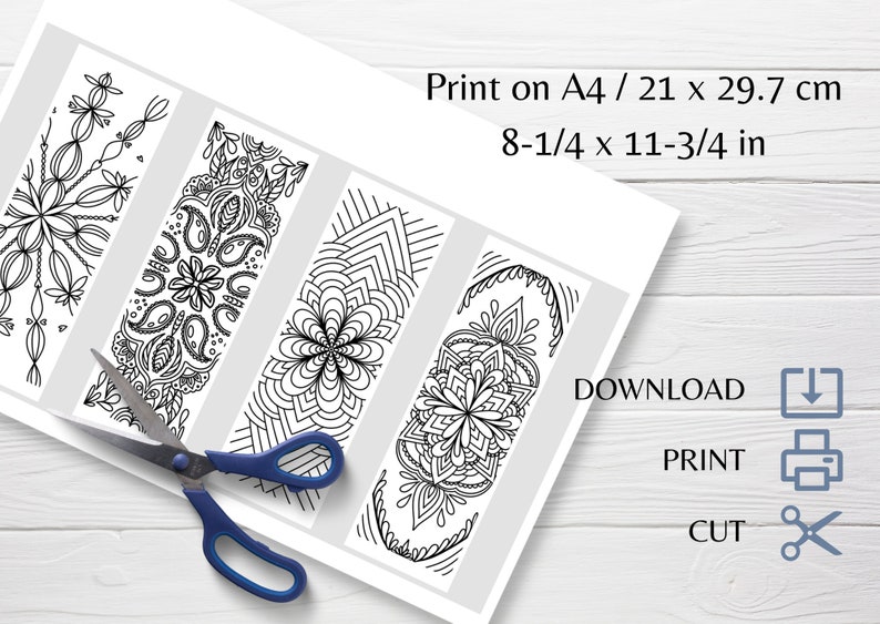 Colouring Bookmark Png Printable Bookmarks Colouring Bookmarks Mindful ...