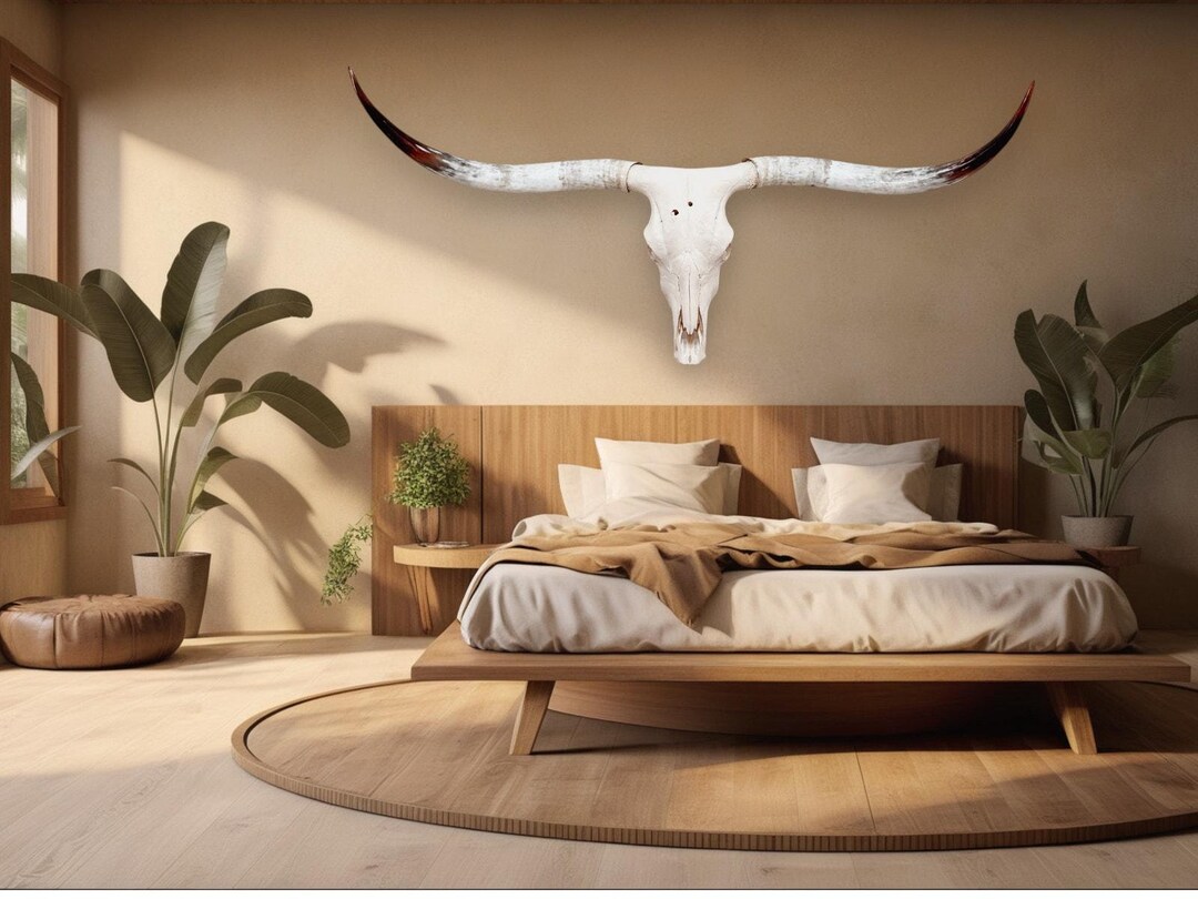 Authentic Longhorn Skull Rustic Skull Skull Art Unique Wedding Decor ...