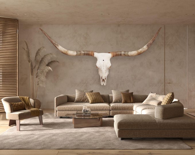 Authentic Longhorn Skull | Modern Legacy Art | Perfect Wall Accent 768 ...