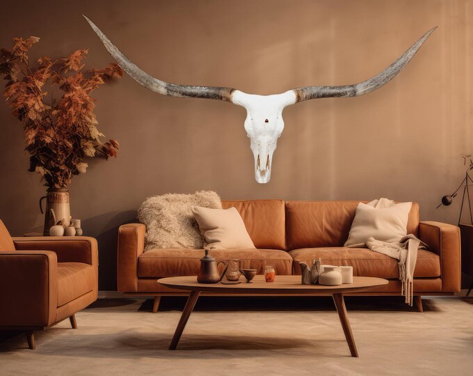 Authentic Longhorn Skull | Western Modern Home Decor | Legacy Art 717 ...