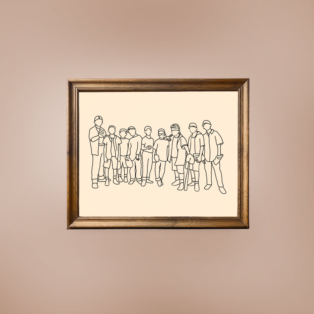 The Sandlot | the Team Cream Matte Poster | 90s Baseball Movie ...