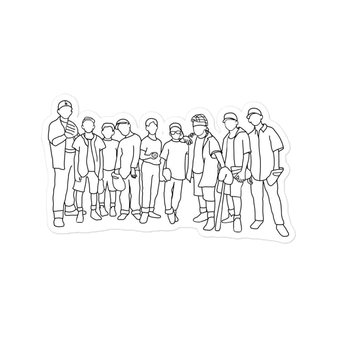 The Sandlot | the Team Sticker | 90s Baseball Movie Minimalist Style ...
