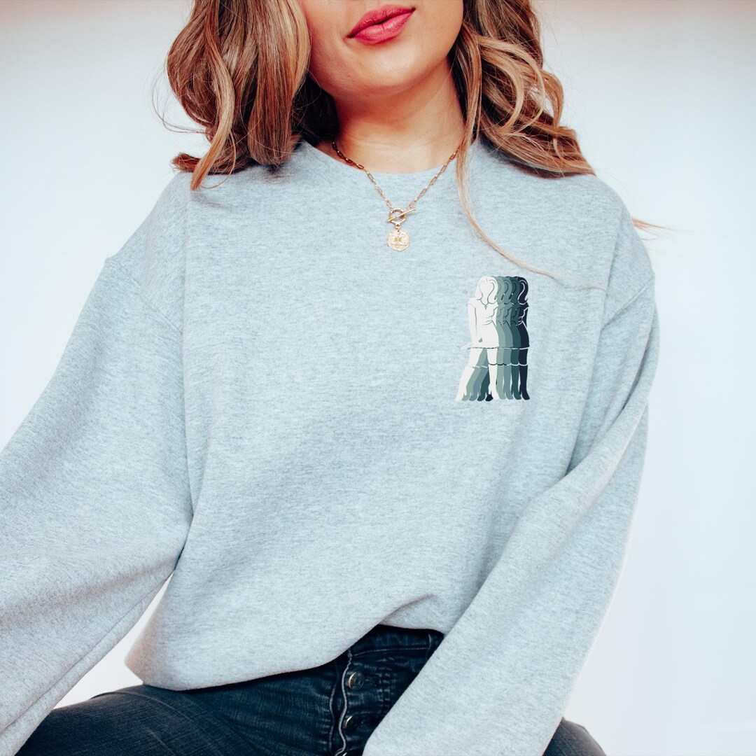 Btvs | Buffy Cool Toned Slayer Silhouette Crewneck Sweatshirt | Unisex Fit Minimalist Style ...