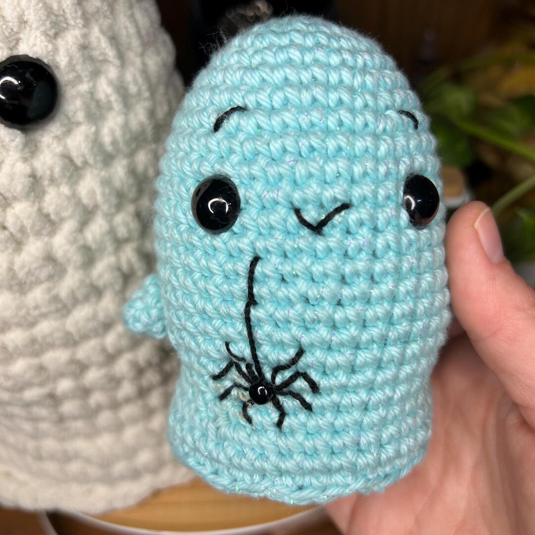 Crocheted Plushie Ghost, Halloween Decor, Ghost Stuffed Animal - Etsy
